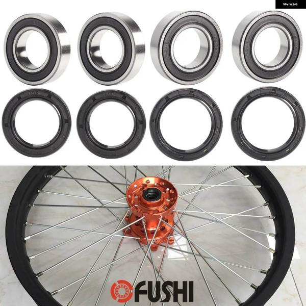 バイク フロント リア ホイール ハブ オイルシール ベアリング セット KTM EXC SX XCF MXC SMR HUSABERG HUSQVARNA TE FC FE 125 250 350 530 カスタム パーツ アクセサリーH...