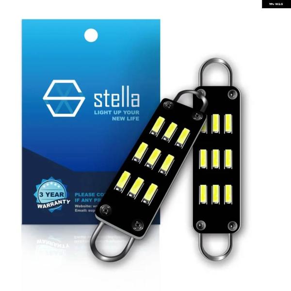 ステラ LED リジッドループ 44MM フェストーン C5W 車内 電球 561 562 567 564 ドアライト 車ドアライト トランク ランプ 6000K 12V カスタム パーツ アクセサリーHigh-concerned chem...