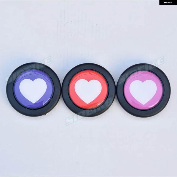 車 スタイリング レーシングカー ステアリングホイール ホーン ボタン ハート ホーンカバー カスタム パーツ アクセサリーOrigin:Mainland ChinaMaterial:ABS+AluminumProduct Name:Ste...