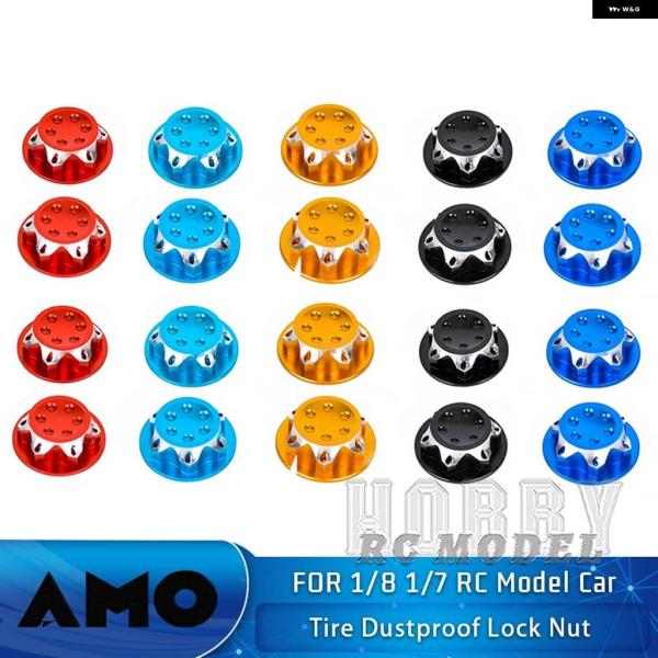 4個 タイヤロックナット 17MM 1/8 1/7 RCモデルカー バギー モンスター トラック 短距離 トラック レトロ カスタム パーツ アクセサリーHigh-concerned chemical:NoneIs Electric:No ...
