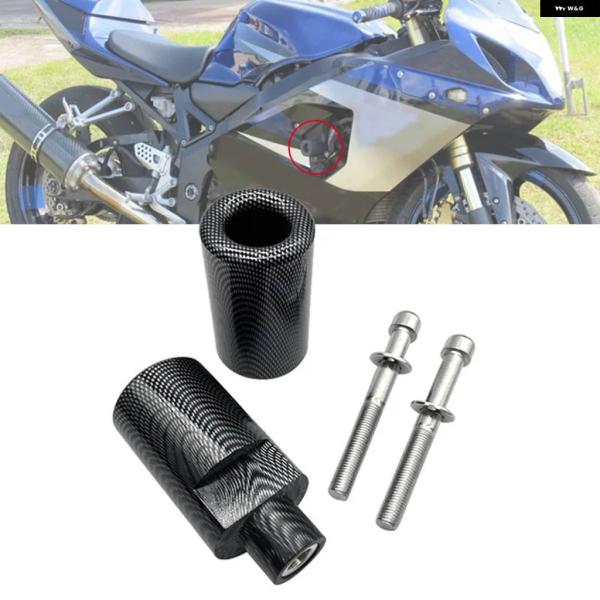 スズキ GSXR600 GSXR750 K4 GSX-R 600 750 2004-2005 バイク フレーム スライダー クラッシュ プロテクター パッド カットなし カスタム パーツ アクセサリーProtective parts:Whe...