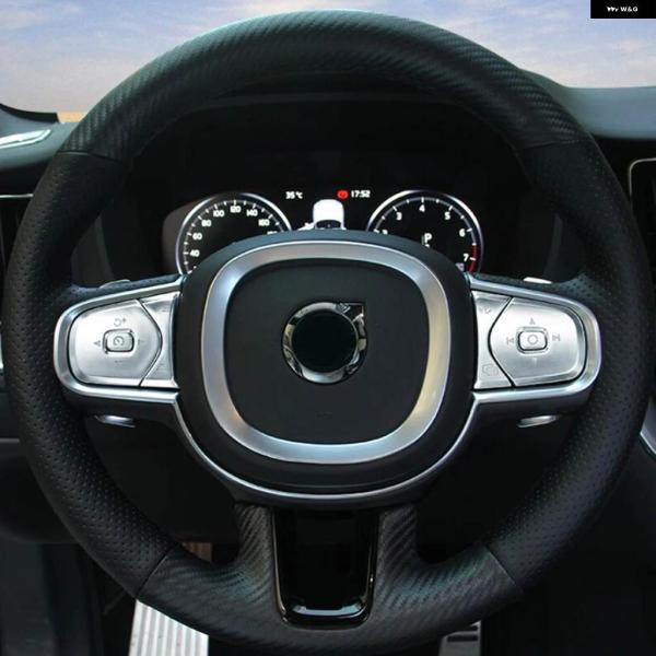 ステアリングホイール ボタン ステッカー 2枚 ボルボ XC60 XC90 S90 S60 V60 ステアリングホイール トリム カバー ステッカー パーツ カスタム パーツ アクセサリーItem Weight:0.15kgItem Hei...