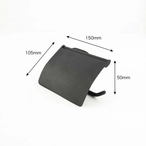 ペーパーホルダーブラック商品コード： PH130BKサイズ/約w150×d105×h50mm素材/真鍮　　　重量/320g※ネジ付き※対応ペーパーサイズ:φ100〜φ130mm(φ130mmは使用可能ですが、壁面にペーパーが当たります)真鍮...