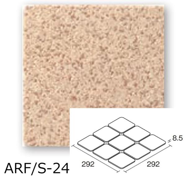 やわらかな印象の角丸タイプ。防汚に優れ、人通りの多い場所に最適。屋内壁：X｜屋内床：◎｜浴室床：X｜屋外壁：X｜屋外床：◎｜BI 特殊透明釉（磁器質）｜耐凍害｜★出荷単位：シート■スペック■形状名：100角平セット張り目地共寸法：300×3...