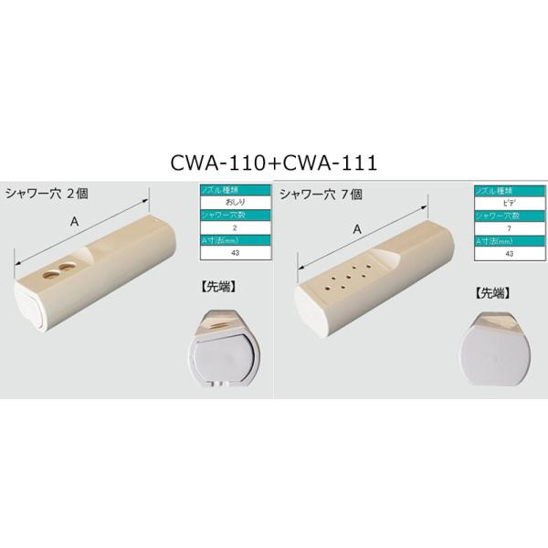 ※ゆうパケットにてお届けします※・日にち・時間指定はできません。・ポストへお届け◆◇◆◇◆◇◆◇◆◇◆◇◆◇◆◇◆汚れが気になるときに交換でき、常にノズルを清潔に保てます。おしり用ノズル先端　CWA-110+ビデノズル先端　CWA-111で...