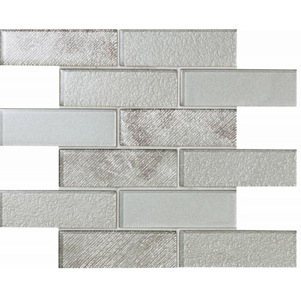 ★出荷単位：シート異なる3つの表情をガラスで覆ったニュートラル系カラーバリエーションのシリーズです。モダンな空間に程よいアクセントとなります。■スペック■形状名：150×50mm角ネット張り目地共寸法：300×300mm実寸法：約148×4...