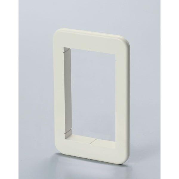 INAX 1連コンセント用コンセントスペーサー品番：ECK-S1/MW（ミルキーホワイト）エコカラット切断部分を飲み込み、すっきりと納めることができます。