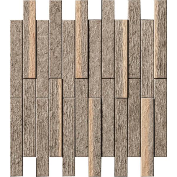 伝統的な和の素材である和紙の素朴で柔らかな質感と木目とを組み合わせ、アレンジしたデザインです。屋内壁：◎｜屋内床：X｜浴室壁：X｜浴室床：X｜屋外壁：X｜屋外床：X多孔質セラミックス■スペック■形状名：25×151角ネット張り目地共寸法：3...