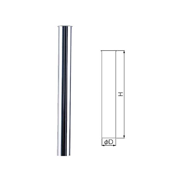 Sトラップ・Pトラップの長さ調節に使用するツバ付直管です。ミヤコ　排水ツバ付直管(25×200)品番：MST6-25X200寸法 D×H：25×200mm注意：・取付後には漏水がないか確認を行ってください。・メッキ品ですので清掃の際には塩素...