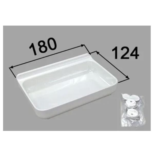 【商品概要】商品名：LIXIL(INAX)　スムースシェルフ（ダボ、取付ねじ付）材質：樹脂色：ホワイトサイズ：約124×180mm【対象ユニット】・アライズ（北海道仕様を含む）2017/03〜2019/02・リノビオ Vシリーズ・Pシリーズ...