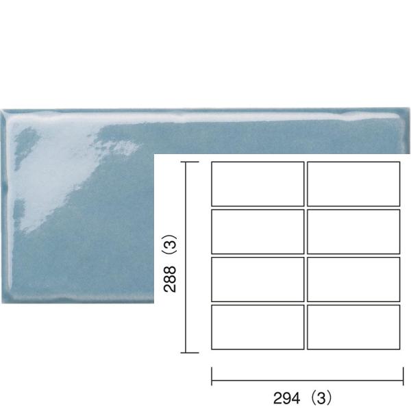 名古屋モザイク　トロンヌ　144×69角平紙貼り（スダレ貼り）★出荷単位：シート形状：144×69角平紙貼り（スダレ貼り）標準寸法：144×69mm厚さ：7mm目地共寸法:288×294mmm?当必要枚数：12シート/m?ケース入数：20シ...