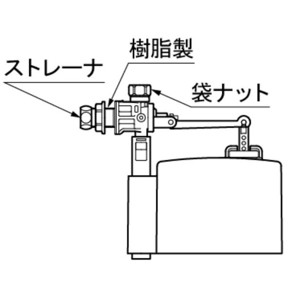 【商品概要】LIXIL　INAX　ボールタップ　トイレーナR用（手洗なし）品番：TF-301B-A給水方式：横形(1/2ネジ)本体形状：ピストン式(真横向きストレーナー)、手洗なし、補給水管なし【適合品番】・TW-3A・TWT-3A【見分け...