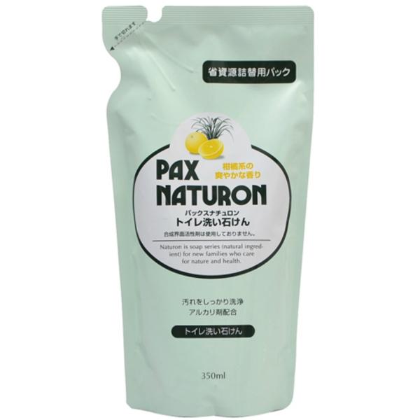 太陽油脂 パックスナチュロン PAX NATURON トイレ洗い石けん 詰替用 350ml逆さスプレーの便利な石けん。爽やかな香りの詰替用 トイレ用 洗剤 4904735054139 キッチン・お掃除用品:住居用洗剤:トイレ広告文責：アット...