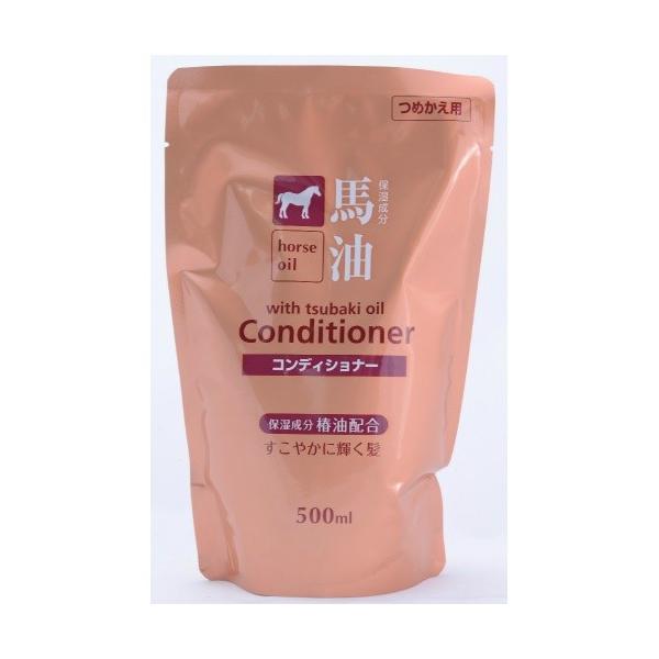 商品名：馬油コンディショナー  つめかえ用 500mlJANコード：4513574015371発売元、製造元、輸入元又は販売元：熊野油脂原産国：日本区分：化粧品商品番号：101-12337広告文責：アットライフ株式会社TEL 050-319...