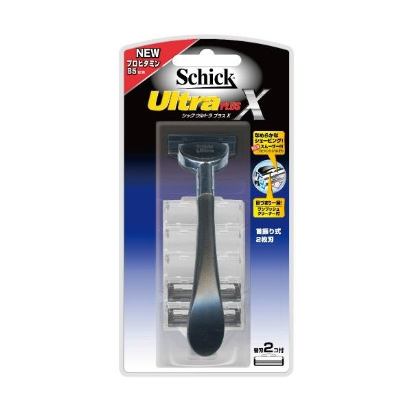商品名：シック ウルトラプラスX ホルダー 替刃2コ付JANコード：4891228301767発売元、製造元、輸入元又は販売元：シック・ジャパン原産国：替刃：アメリカ、ホルダー：中国区分：化粧品商品番号：101-27052広告文責：アットラ...