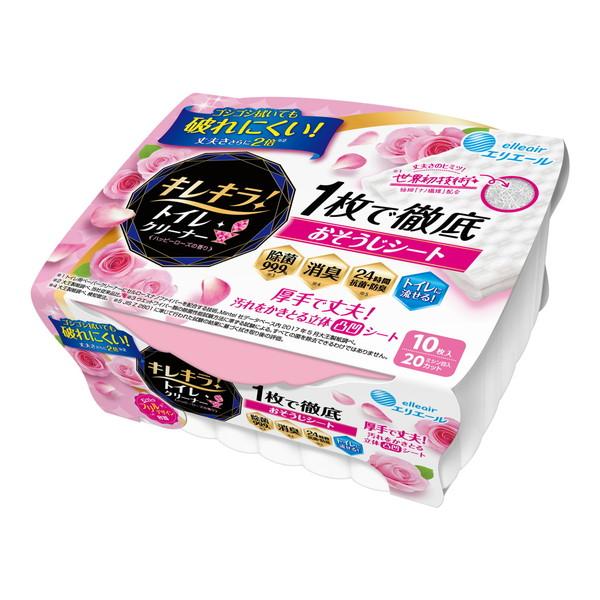 商品名：エリエール キレキラ! トイレクリーナー 1枚で徹底おそうじシート ハッピーローズの香り 本体 10枚JANコード：4902011736816発売元、製造元、輸入元又は販売元：大王製紙原産国：日本商品番号：101-30938広告文責...
