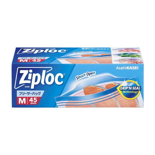 旭化成 ジップロック フリーザーバッグ M 45枚4901670117592冷凍から電子レンジ解凍まで広告文責：アットライフ株式会社TEL 050-3196-1510※商品パッケージは変更の場合あり。メーカー欠品または完売の際、キャンセルを...
