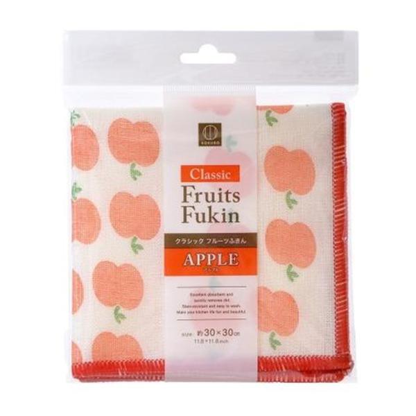 小久保工業所 クラシックフルーツ ふきん アップル 1枚６種類のフルーツをモチーフにしたふきんです。キッチン用品 4956810805846 キッチン・お掃除用品:台所消耗品:たわし・ふきん:たわし・ふきん広告文責：アットライフ株式会社TE...