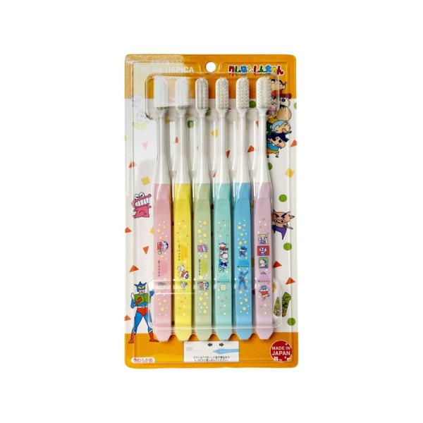 テデ ハピカ 6MIX クレヨンしんちゃん TDC-6SCMX 6本入 ミニマム ハブラシ4961691108108しんちゃんと毎日のハミガキを楽しく■バス・洗面用品:オーラル:歯ブラシ・子供用広告文責：アットライフ株式会社TEL 050-...