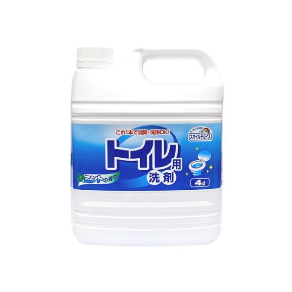 ミツエイ スマイルチョイス トイレ用洗剤 ミントの香り 大容量 4L 業務用4978951050282トイレ掃除　これ１本で消臭・洗浄■キッチン・お掃除用品:住居用洗剤:トイレ広告文責：アットライフ株式会社TEL 050-3196-1510...