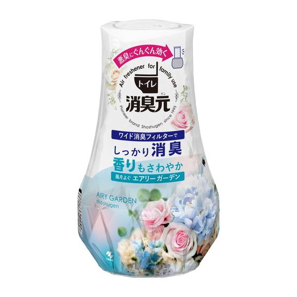 小林製薬 トイレの消臭元 風そよぐ エアリーガーデン 400mL4987072099766デコボコ加工の「ワイド消臭フィルター」が悪臭をキャッチ！イヤなニオイをしっかり消臭します■芳香剤・消臭剤:トイレ用広告文責：アットライフ株式会社TEL...
