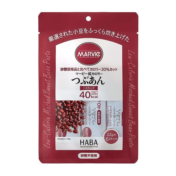 ハーバー研究所 マービー つぶあん 22g×6本入 低カロリー ダイエットフード 砂糖使用品と比べてカロリー30%カット 4534551013425     広告文責：アットライフ株式会社 TEL 050-3196-1510  ※商品パッケ...