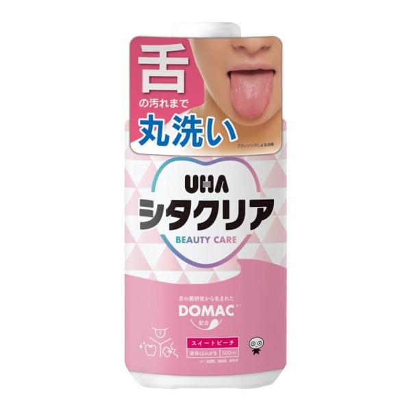 UHA味覚糖 シタクリア 液体はみがき スイートピーチ 500ml液体はみがき マウスウォッシュ・洗口液 4970694205110 広告文責：アットライフ株式会社TEL 050-3196-1510 ※商品パッケージは変更の場合あり。メーカ...