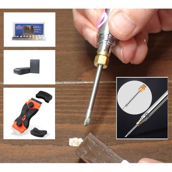 このキット一つで人気の床材メーカー各色フローリングの「えぐれ傷」「へこみ傷」を直すことができます。高隠ぺいハードワックス補修材、モホーク「ハードフィル」は全世界のリペア職人さんに愛用されています。【キット内容】・モホーク「ハードフィル」１０...