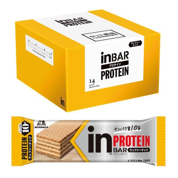 ◆特徴: 【いつでもどこでもタンパク質チャージ】 1本でタンパク質(プロテイン)10gが摂取できる、栄養調整食品。クリームを挟んだウエファータイプ。14本入りパッケージ。 ◆プロテイン種類: ソイプロテイン・ホエイプロテイン (Soy pr...