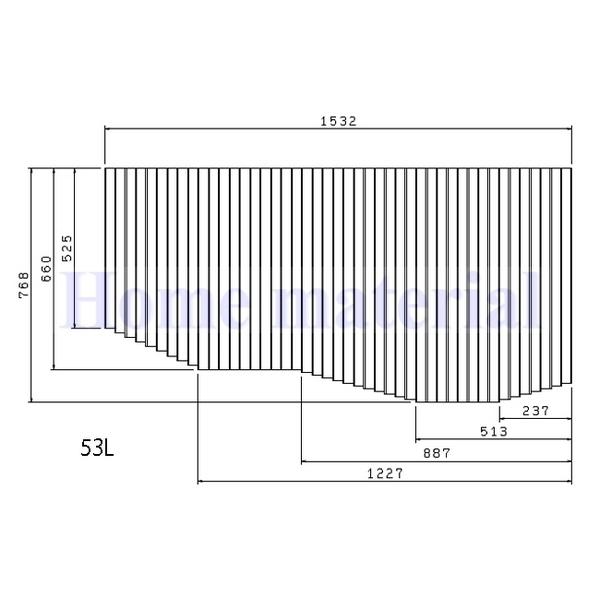 【仕様変更品】 巻きフタ（５３Ｌ）　GB10010697トクラスバスルーム用巻きフタ浴室サイズ：1616、1618仕様：L寸法：W1532mm×D768mm材質：樹脂(PP)色　：ホワイト※2017年12月より仕様変更しております。　段カッ...