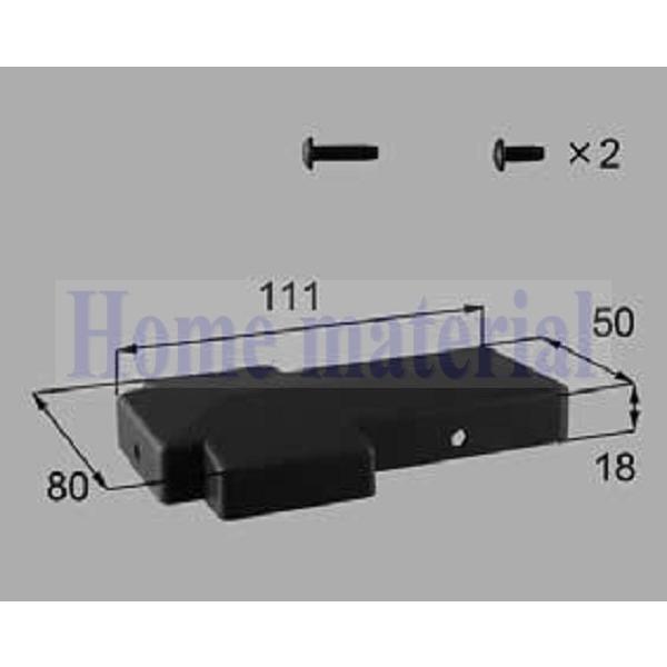 送料込み 新日軽 エクステリア 補修部品 門扉 戸当り門柱キャップ 75 角戸当り門柱キャップ( 樹脂製) 8NC411H8NC411　ホワイトC8NC411　こはくK8NC411　ブロンズつや消しS8NC411　セピアブラック