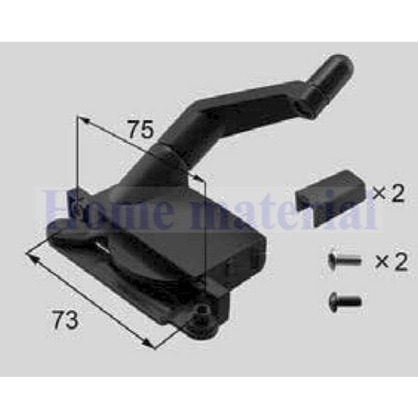 LIXIL 新日軽 サッシ補修部品 ハンドル/ クレセント/ 錠受類 ルーバー用オペレーターハンドルセット(R・L)A8NKH34RD A8NKH34LDC8NKH34RD C8NKH34LD(R) □ 8NKH34RD(L) □ 8NKH...