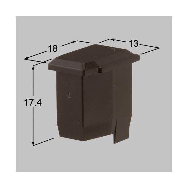 部品名 : ハイ千峰小桟キャップ AB 品種 : 門扉 商品コード : AZF01040A 色 : オータムブラウン 内容物 : 本体(AZF01040A)×4