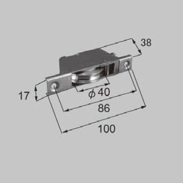 分類：引戸 部品番号：A01614梱包入数：バラ１個部品名：調整戸車発注番号：C8A01614 仕様商品名：紫峰・翠峰・飛鶴色記号と部品色：備考：車：金属製