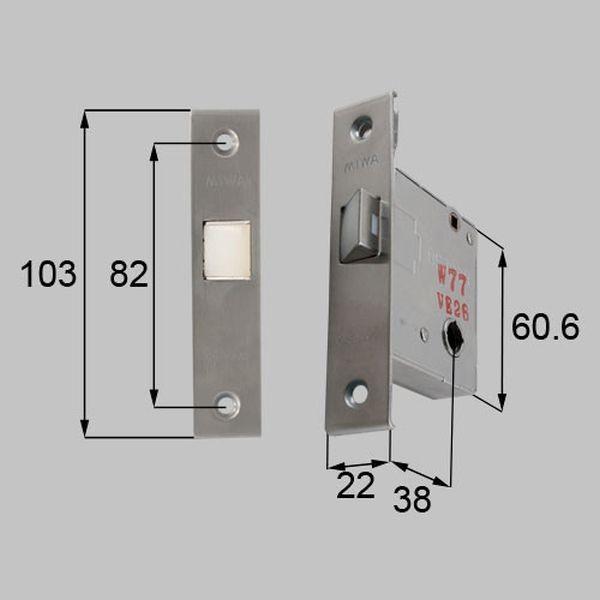 バスルーム ドア ロック（ラッチ）本体品番 GRP390UDPD746B　用　バックセット（錠ケース）LSIIレフィノIII厳選SCIISGLSノングレレフィノワイドレフィノMMQBBPレフィノΣ （シグマ）＊トステム システムバス 純正ド...