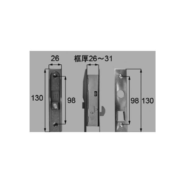 LIXIL トステム 引分け錠 商品コード : H4Y63（現物表示:NO.392 上） ブロンズ色部品名 : 引分け錠商品コード : H4Y63（現物表示:NO.392 上） 色 : ブロンズ 内容物 :(1 セット)、錠本体1 個、フロ...