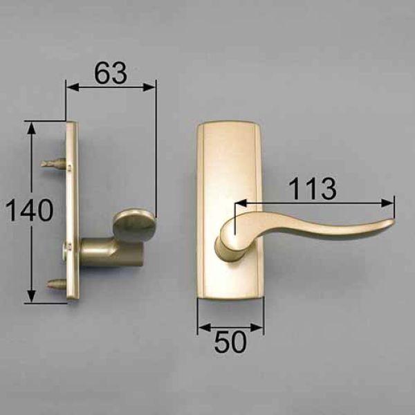 送料込み LIXIL リクシル トステム 室内ドア 室内ドア 把手(とって) 空錠 スタイルAタイプ把手(空錠) MZTZTAS05 ( MZTRWDS05 MZTZRAS02 の代替品 )