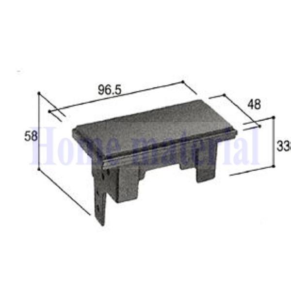 新日軽 エクステリア 補修部品 門扉 縦框キャップ S8NK88商品名 富岳1 型用新富岳1 型用製品色 セピアブラック:S、数量 1