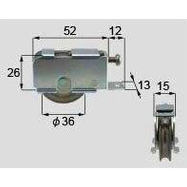 LIXIL 新日軽  玄関引戸部品  調整戸車 SVE137S01 1個