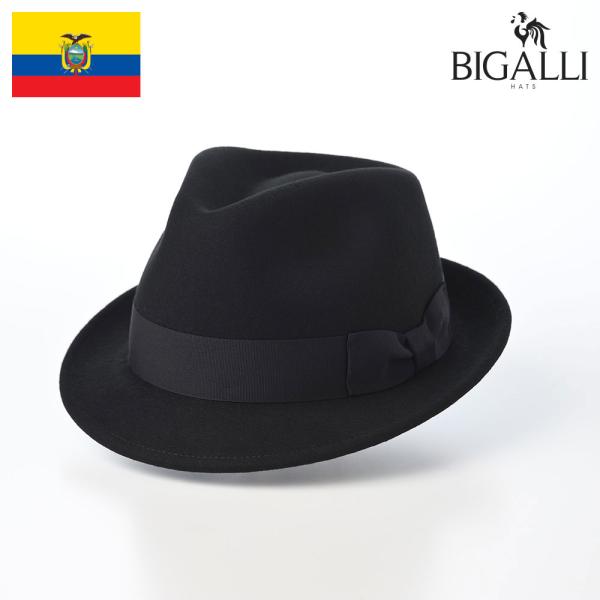 ブランド：BIGALLI（ビガリ）／エクアドル素材：ウールフェルト100％バリエーション展開：ブラックサイズ展開：実寸：S:54cm、M:56cm、L:58cm、XL:60cmエクアドル製※付属品の意匠やバッジは画像と異なる場合がございます...