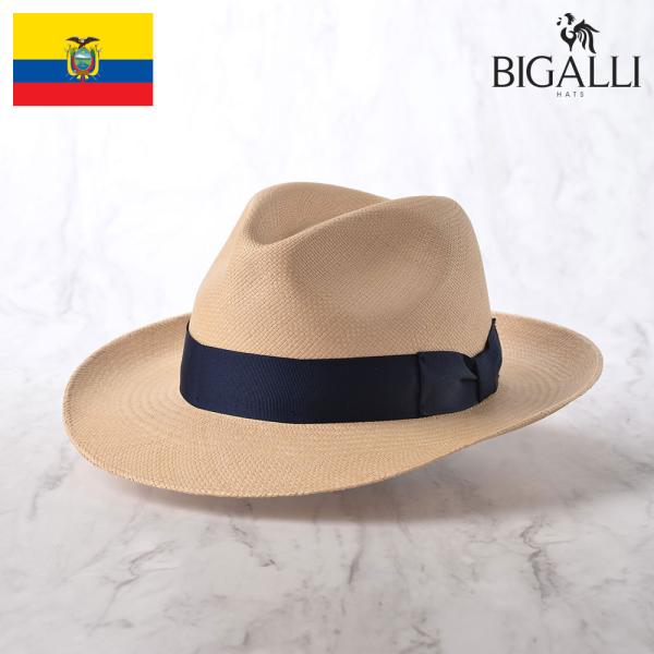 カラー：ベージュブランド：BIGALLI（ビガリ）／エクアドル素材：天然トキヤ草100％編み方：Brisa（石目編み）つばの広さ：約6〜7cm重さ：約90gエクアドル製■ サイズの目安実寸：S:54cm、M:56cm、L:58cm、XL:6...