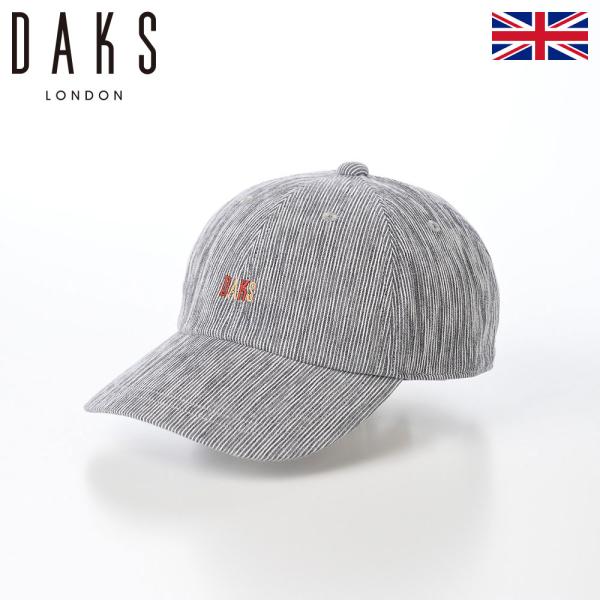 カラー：グレーブランド：DAKS（ダックス）／イギリス素材：綿100％つばの広さ：約7.5cm重さ：約60gサイズ調整箇所：後ろ日本製着用シーズン：春〜夏■ サイズの目安メーカー表記　S:55cm、M:56.5cm、L:58cm、LL:59...