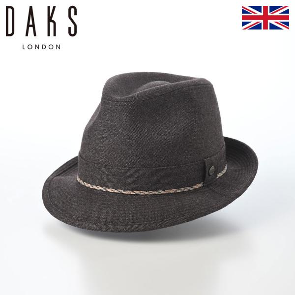 カラー：ブラウンブランド：DAKS（ダックス）／イギリス素材：毛49％、ポリエステル25％、レーヨン13％、ナイロン10％、ポリウレタン3％裏地：メッシュつばの広さ：約4.5〜5.5cm重さ：約110gスベリ絞りアジャスターあり※サイズを1...