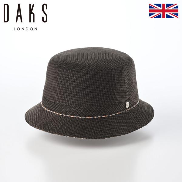 カラー：ブラウンブランド：DAKS（ダックス）／イギリス素材：ポリエステル100％つばの広さ：約4〜5cm重さ：約80gスベリ絞りアジャスターあり※サイズを1〜1.5cm小さくできます日本製着用シーズン：秋〜冬※サイズ調整テープ（長さ30c...