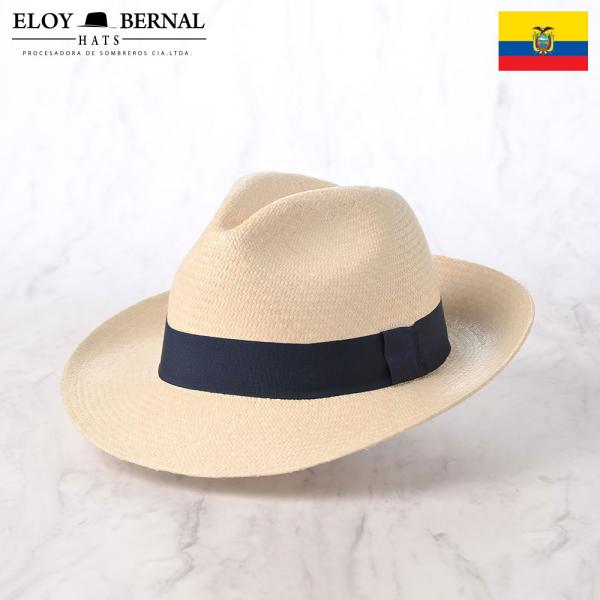 カラー：ナチュラルブランド：ELOY BERNAL（エロイ ベルナール）／エクアドル素材：天然トキヤ草100％編み方：Llano（網代編み）編み目細かさ（グレード）：スタンダードつばの広さ：約6〜7cm重さ：約90〜100gエクアドル製 パ...