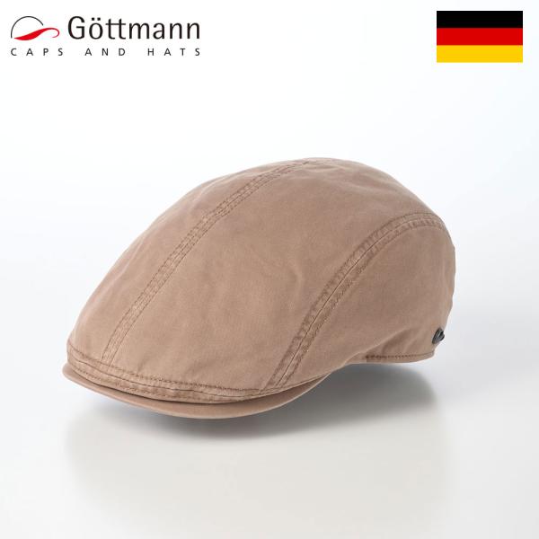 カラー：ベージュブランド：Gottmann（ゴットマン）／ドイツ素材：コットン100％ドイツ製■ サイズの目安メーカー表記　56cm、58cm、60cm、62cm実寸サイズ：ほぼ表記どおり■取り扱いのご注意生産ロットの関係により、裏地のデザ...