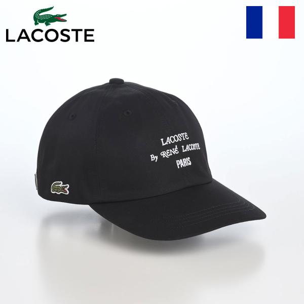 カラー：ブラックブランド：LACOSTE（ラコステ）／フランス素材：綿100％つばの広さ：約7cm重さ：約70gバックデザイン：アジャスタースタイル 中国製着用シーズン：通年■ サイズの目安58cm(適応サイズ 56cm-60cm)■ 取り...