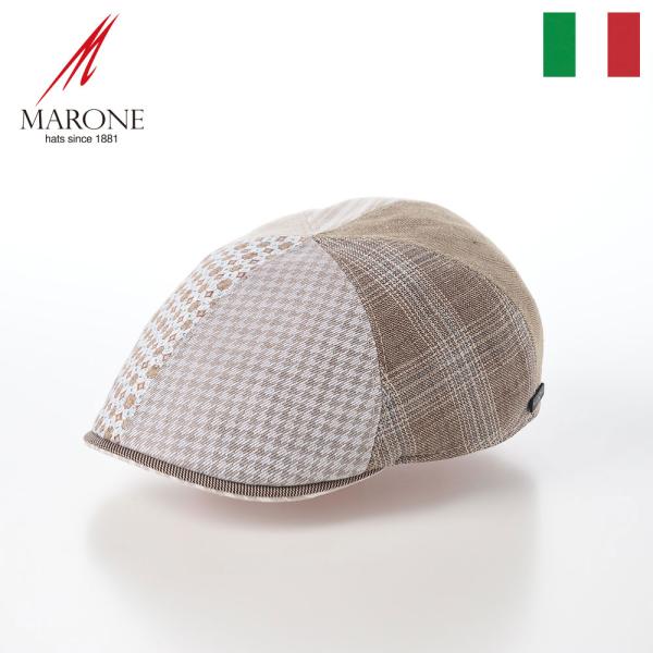 カラー：ブラウンブランド：MARONE（マローネ）／イタリア素材：リネン、コットン、レーヨンつばの広さ：約5.5cm重さ：約70gイタリア製着用シーズン：春〜夏■ サイズの目安メーカー表記　56cm、58cm、60cm、62cm実寸サイズ：...