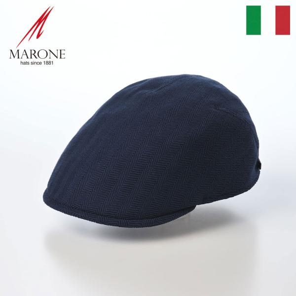 カラー：ブルーブランド：MARONE（マローネ）／イタリア素材：コットン96％、ポリウレタン4％つばの広さ：約5.5cm重さ：約70gイタリア製 ハンチング着用シーズン：春〜夏■ サイズの目安メーカー表記　56cm、58cm、60cm、62...