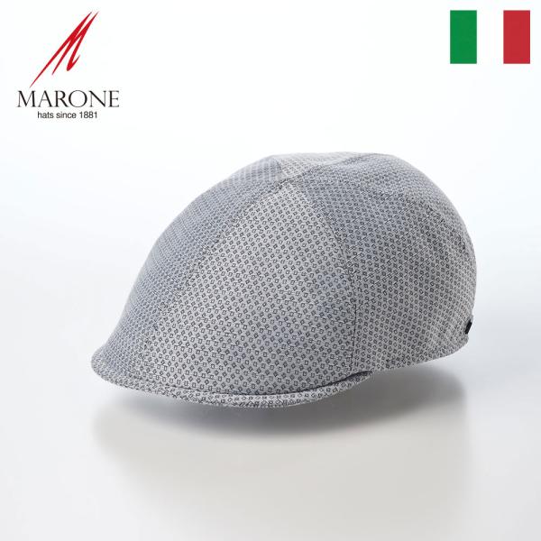カラー：グレーブランド：MARONE（マローネ）／イタリア素材：コットン70％、レーヨン28％、ポリウレタン2％つばの広さ：約5.5cm重さ：約70gイタリア製 ハンチング着用シーズン：春〜夏■ サイズの目安メーカー表記　56cm、58cm...